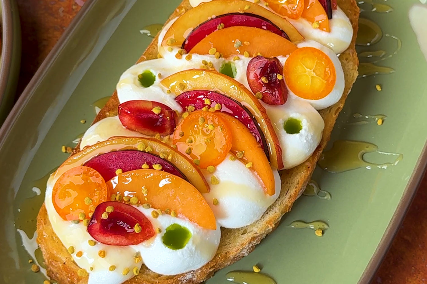 Stone Fruit Ricotta Toast | From Our Place Recipes