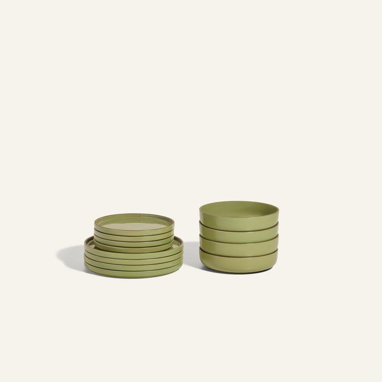 Ceramic Stackable Dinnerware | Plate Set | Starter Stacking Set–Our ...