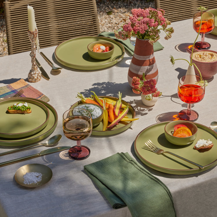 Ceramic Stackable Dinnerware | Plate Set | Starter Stacking Set–Our ...