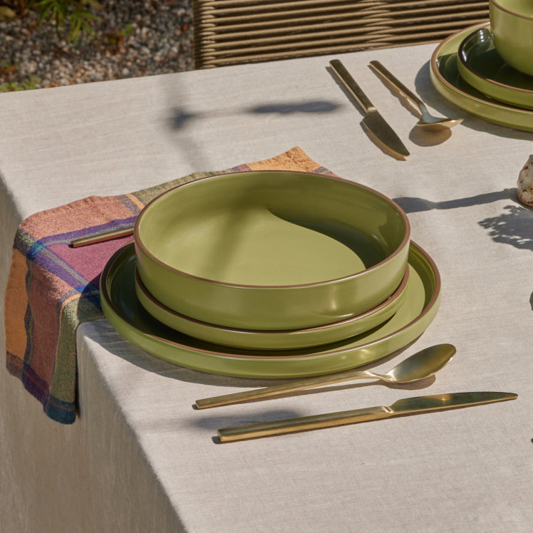 Ceramic Stackable Dinnerware | Plate Set | Starter Stacking Set–Our ...