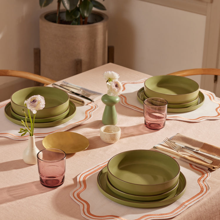 Ceramic Stackable Dinnerware | Plate Set | Starter Stacking Set–Our ...